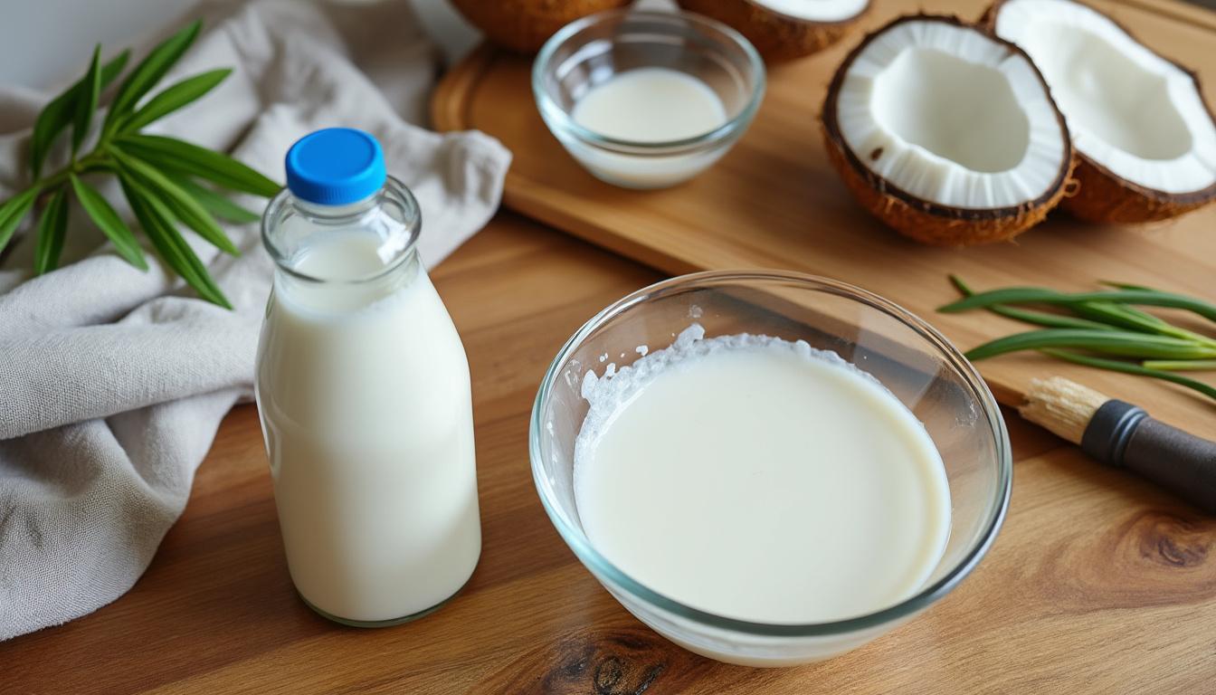 Lait de coco périmé : comment le reconnaître avant de l'utiliser