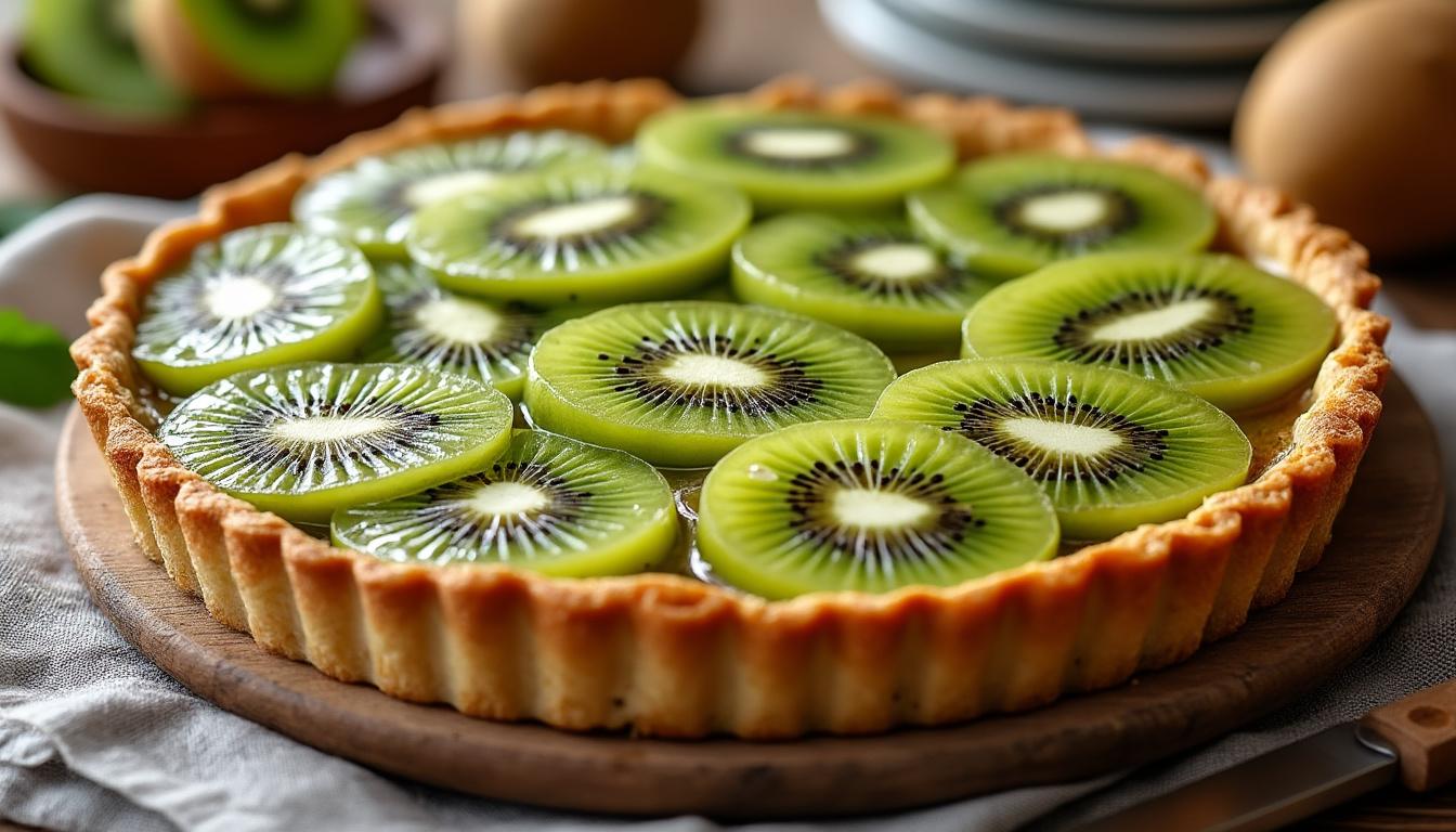 Tarte au kiwi de grand-mère : un dessert qui fait fondre les cœurs ...